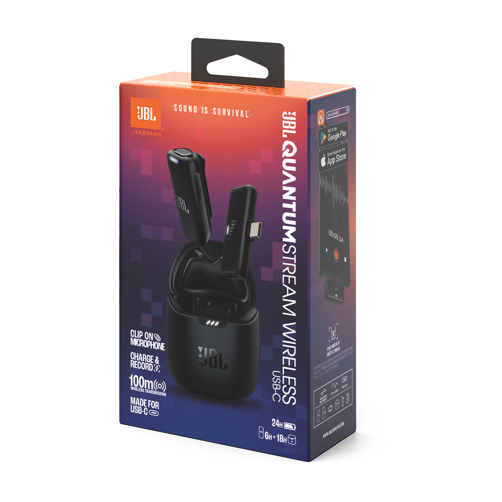 JBL Quantum Stream Wireless USB-C | Micrófono inalámbrico portátil para ...